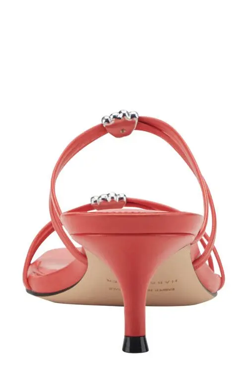 Marc Fisher Baizel Strappy Slide Sandal - Medium Red