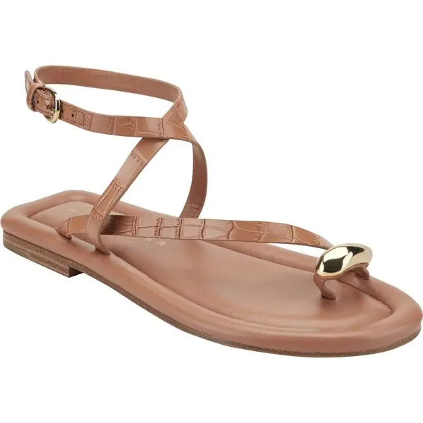 Marc Fisher Gynnie Strappy Sandal - Medium Natural