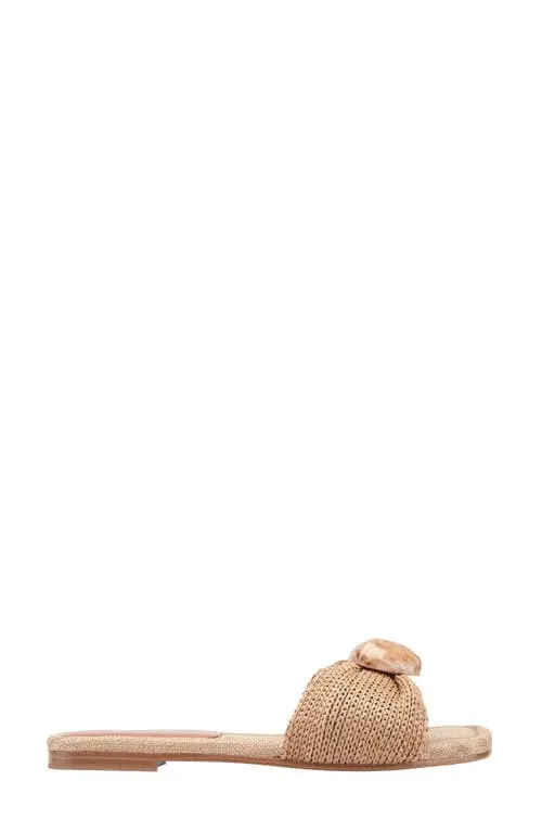 Marc Fisher Nalena Slide Sandal - Medium Natural