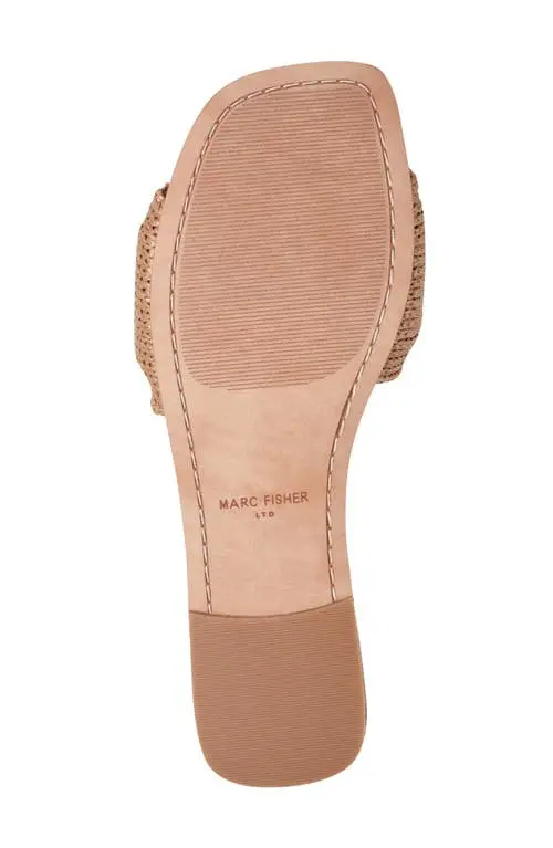 Marc Fisher Nalena Slide Sandal - Medium Natural