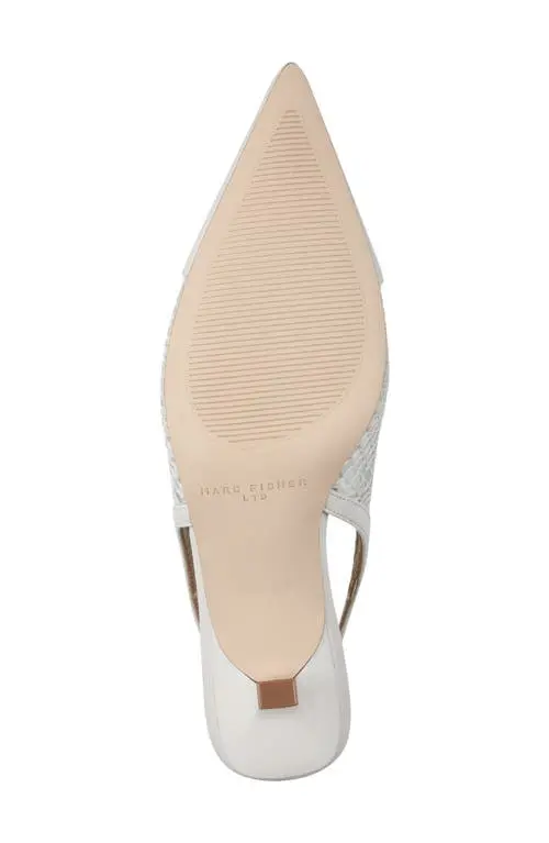 Marc Fisher Gipsi Pointed Toe Slingback Pump - Ivory
