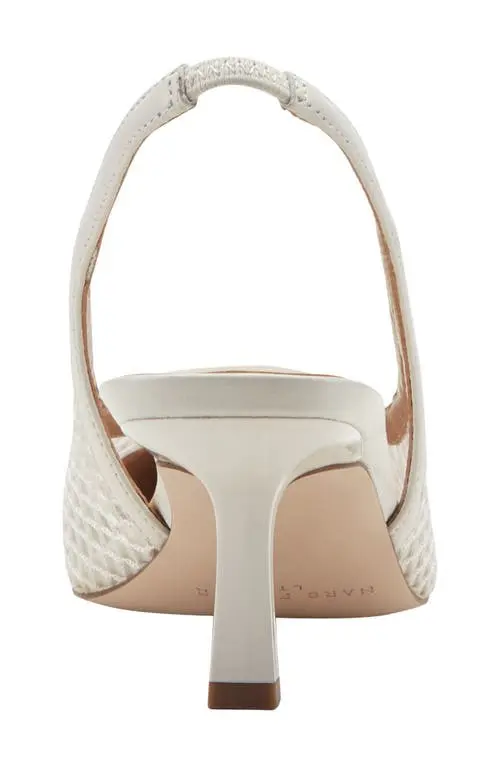 Marc Fisher Gipsi Pointed Toe Slingback Pump - Ivory