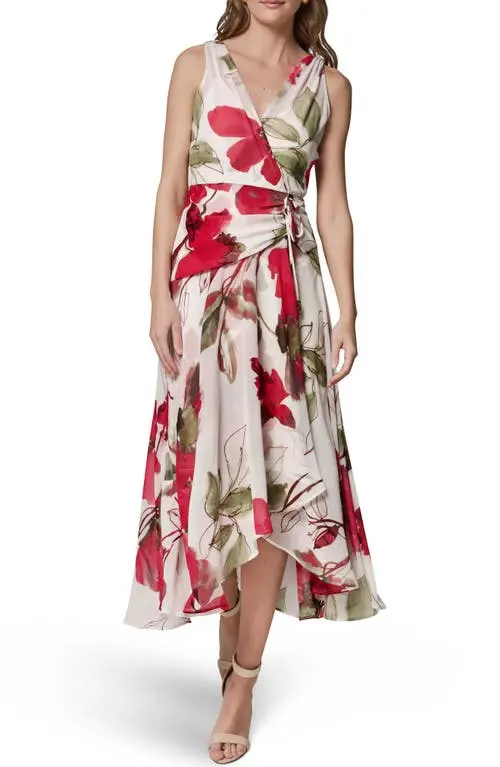 Donna Karan New York Print Sleeveless High-low Maxi Dress - Azalea Multi