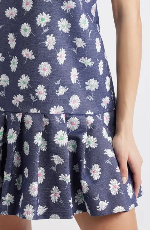 Lilly Pulitzer® Joey Metallic Floral Cotton Blend Dress