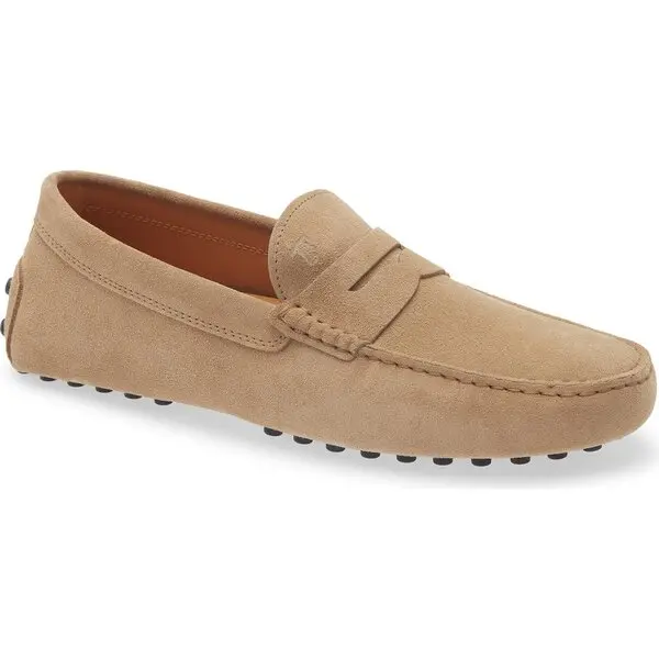 TOD'S Penny Loafer Driving Shoe - Biscotto