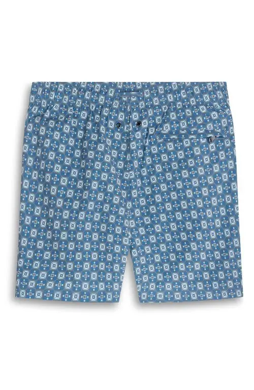 Bugatchi Cruz Print Swim Trunks
