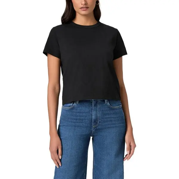 Paige Rhodes Crewneck Cotton T-shirt - Black