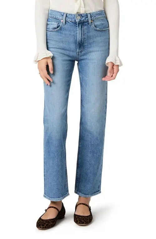 Paige Stevie High Waist Ankle Straight Leg Jeans - Heroes