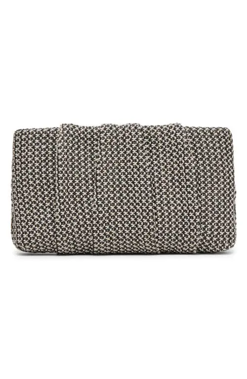 Dolce Vita Elowen Raffia Clutch - Black