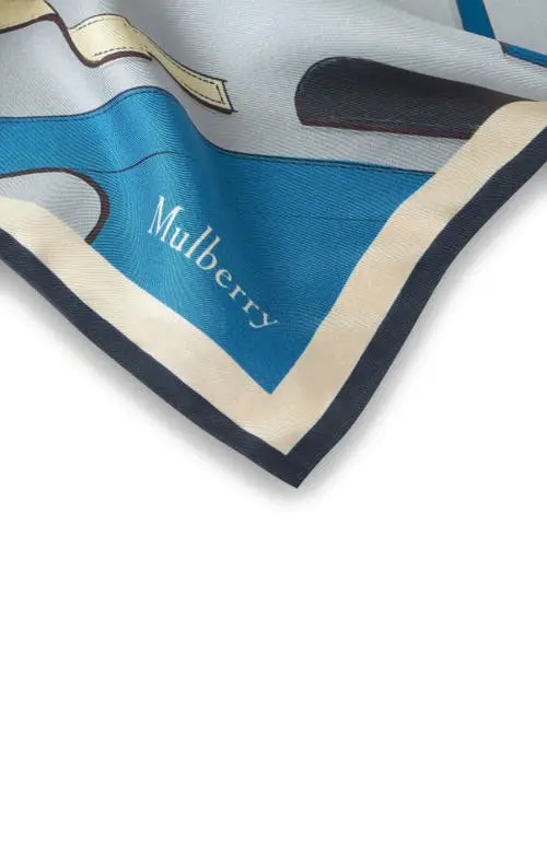 Mulberry Square Scarf - Light Grey