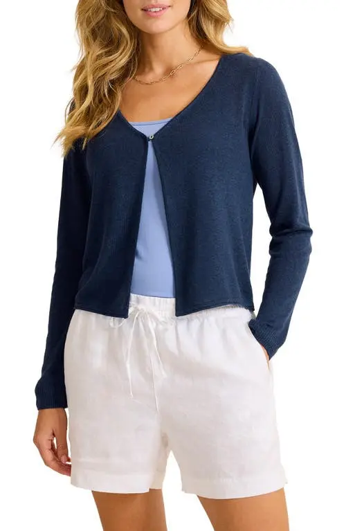 Tommy Bahama Adeline Linen Blend Jersey Cardigan - Coastline