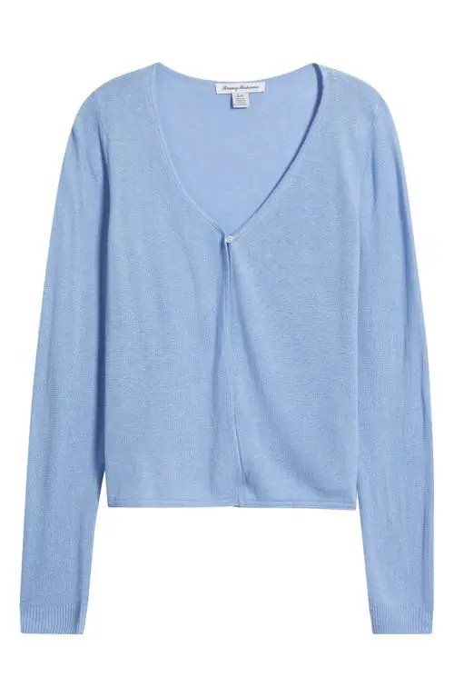 Tommy Bahama Adeline Linen Blend Jersey Cardigan - Grape Pools