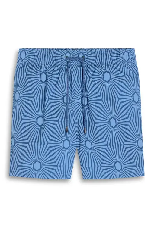 Bugatchi Cruz Print Swim Trunks