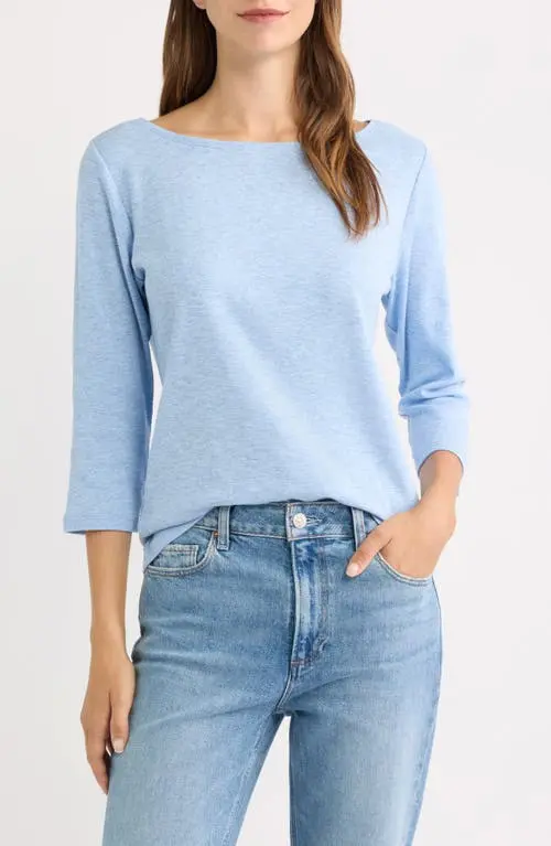 Tommy Bahama Ashby Slub Top - Light Sky Heather