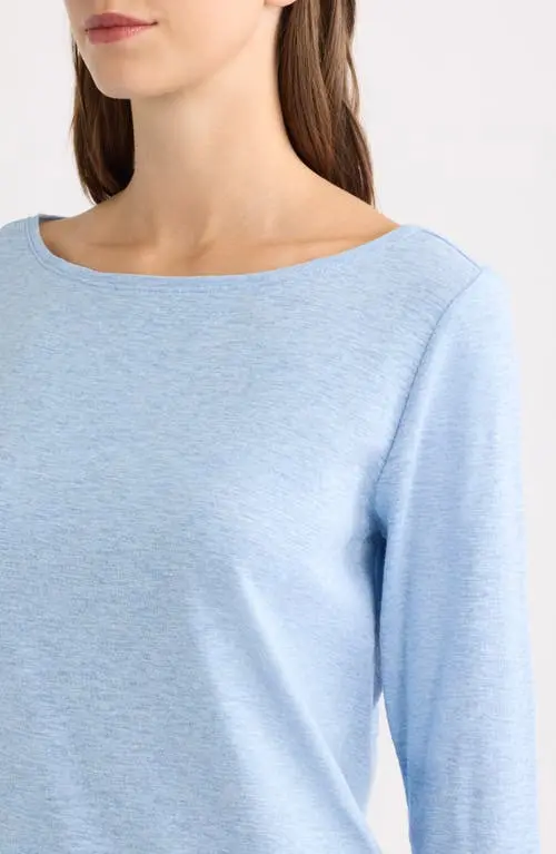 Tommy Bahama Ashby Slub Top - Light Sky Heather