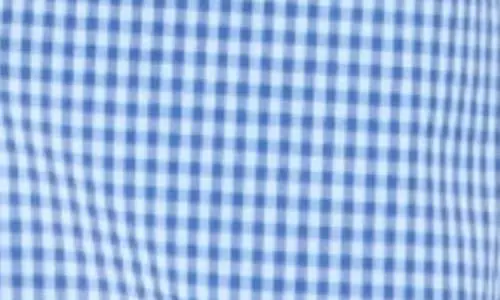 APNY Ruffle Detail Cotton Gingham Button-up Shirt