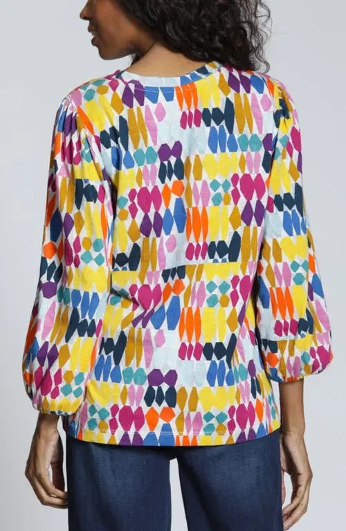 APNY Painted Pebbles Long Sleeve Knit Top
