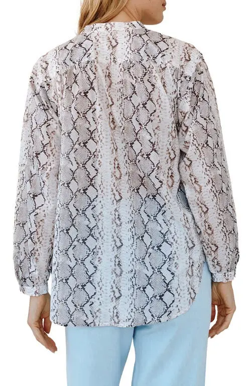 Bella Dahl Printed Shirred Shirt