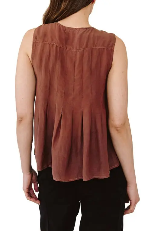 Bella Dahl Pintuck Sleeveless Top