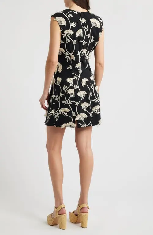 CIEBON Casia Embroidered Sheath Minidress