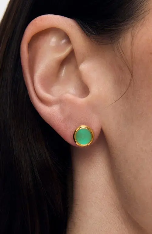 DEAN DAVIDSON Signature Midi Stud Earrings - Banyan Green