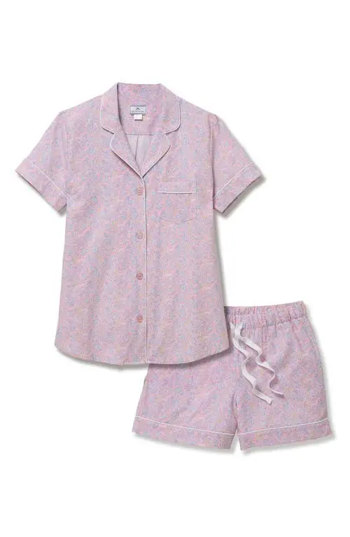 PETITE PLUME Brushed Cotton Twill Short Pajamas