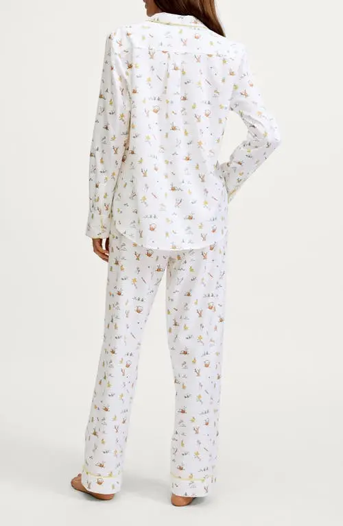 PETITE PLUME Brushed Cotton Twill Pajamas