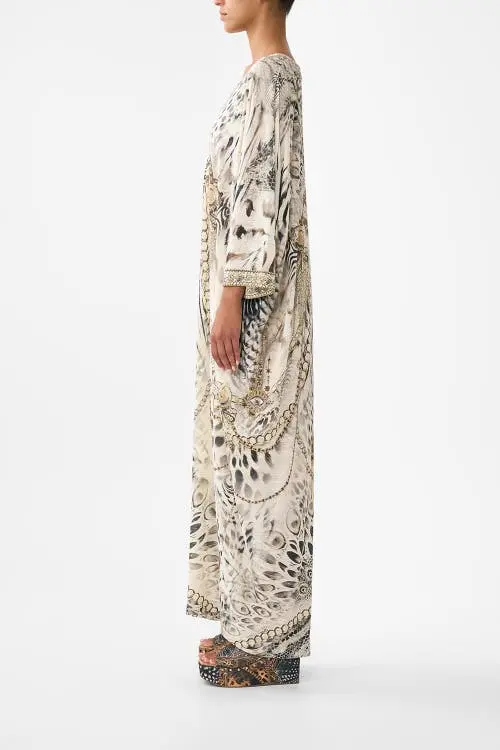 Camilla V Neck Batwing Kaftan