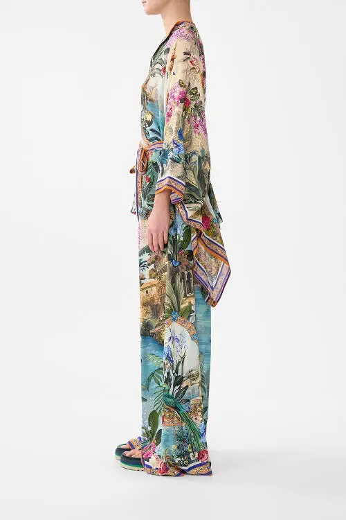 Camilla Button Through Scarf Blouse