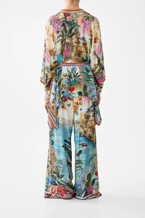 Camilla Button Through Scarf Blouse