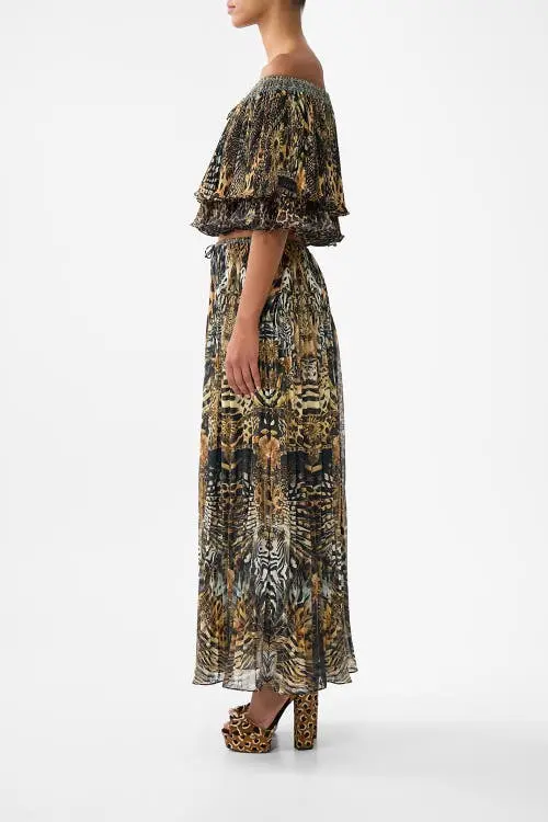 Camilla Off Shoulder Pleated Top