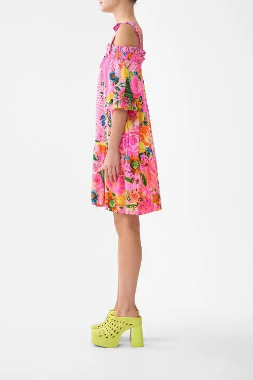 Camilla Off Shoulder Frill Dress