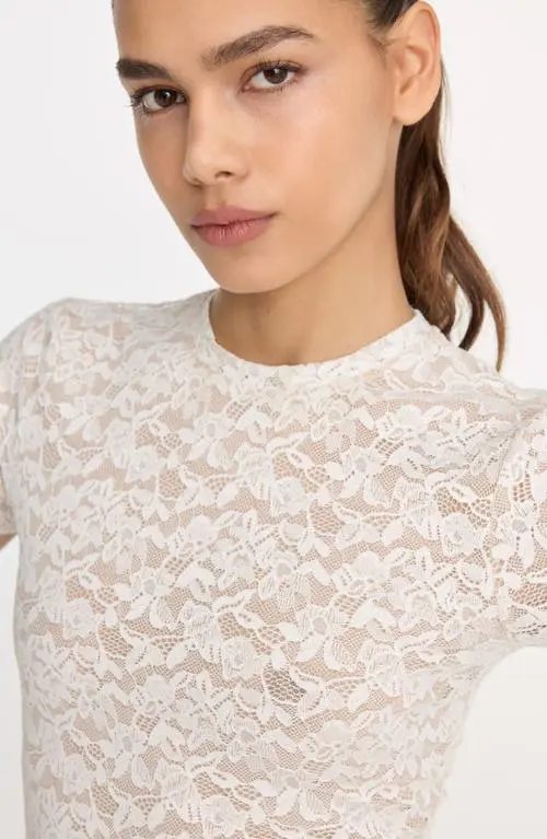 Good American Stretch Lace Baby T-shirt