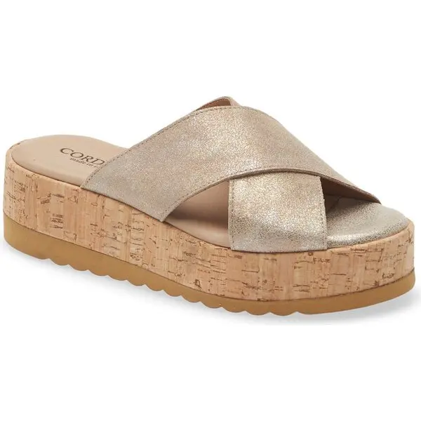 Cordani Kali Platform Slide Sandal - Granito Corda