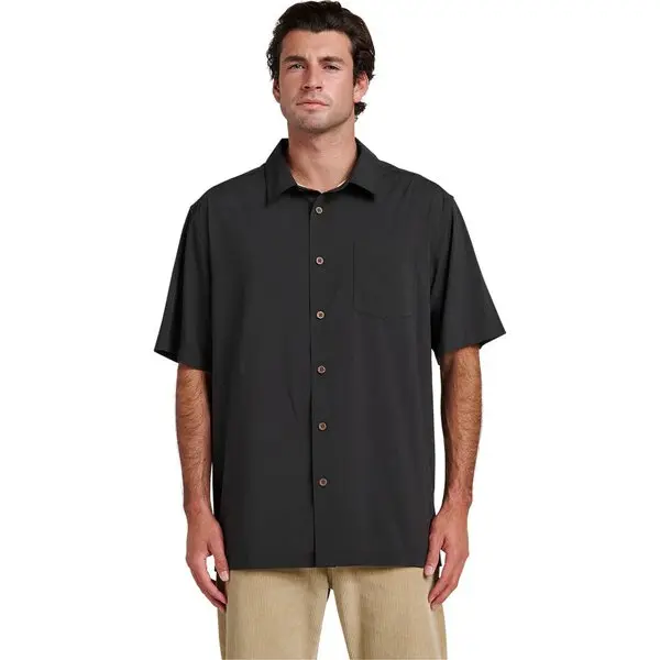 QUIKSILVER WATERMAN Chaser Wm Ss Short Sleeve Shirt - Phantom