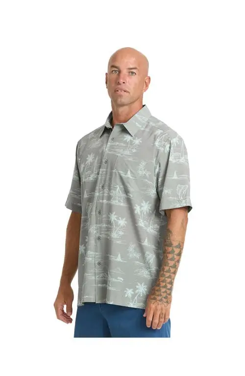 QUIKSILVER WATERMAN Performance Pack Wm Ss Short Sleeve Shirt - Frost Gray
