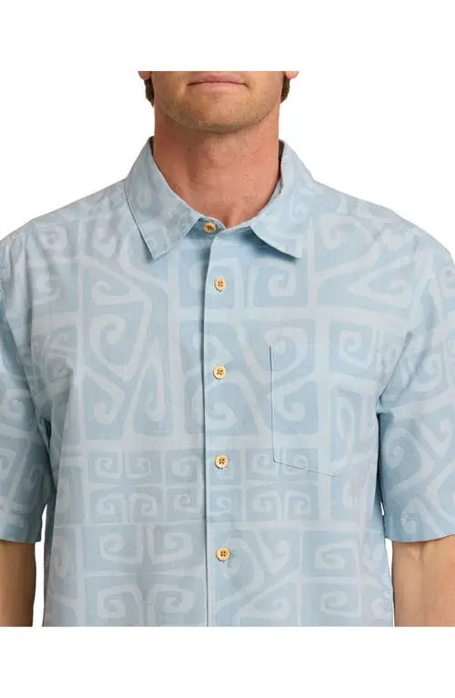 QUIKSILVER WATERMAN Tiki Beach Wm Ss Short Sleeve Shirt