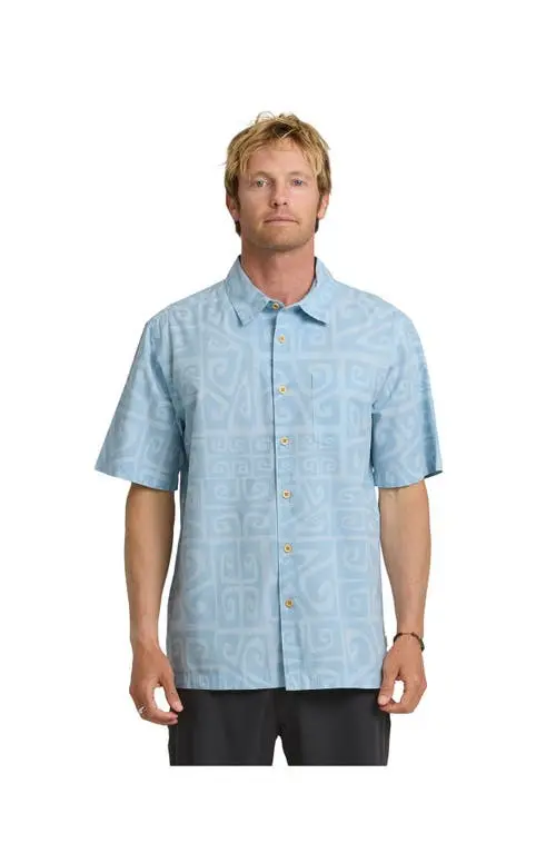 QUIKSILVER WATERMAN Tiki Beach Wm Ss Short Sleeve Shirt