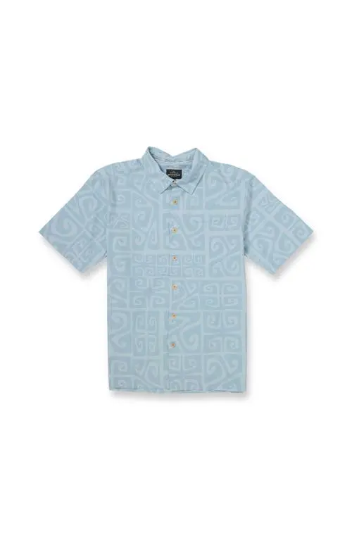 QUIKSILVER WATERMAN Tiki Beach Wm Ss Short Sleeve Shirt