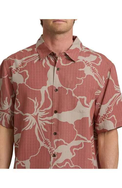 Quiksilver Bay Breeze Wm Ss Short Sleeve Shirt - Marsala