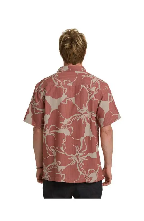 QUIKSILVER WATERMAN Bay Breeze Wm Ss Short Sleeve Shirt - Marsala
