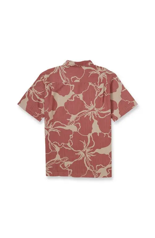 QUIKSILVER WATERMAN Bay Breeze Wm Ss Short Sleeve Shirt - Marsala