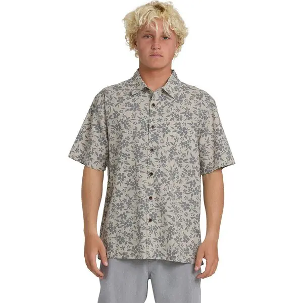 Quiksilver Flower Field Wm Ss Short Sleeve Shirt - Moonbeam