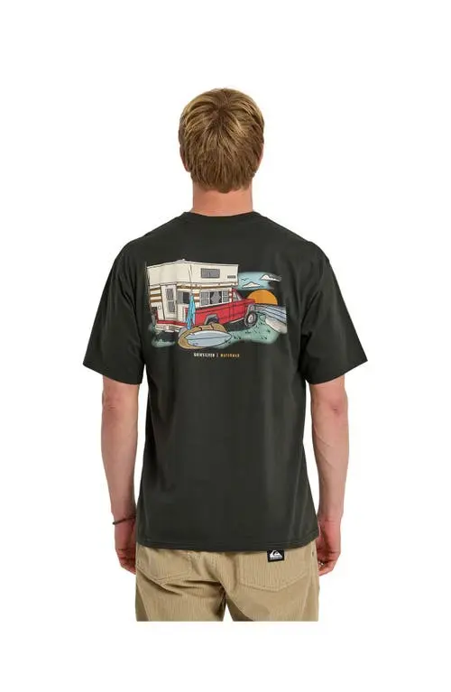 QUIKSILVER WATERMAN Off The Grid Qmt0 Short Sleeve Shirt - Phantom