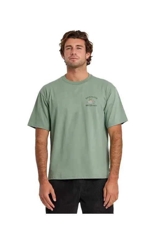 Quiksilver Mai Tai Time Qmt0 Short Sleeve Shirt - Lily Pad