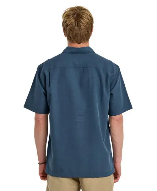 QUIKSILVER WATERMAN Centinela Short Sleeve Shirt - Navy