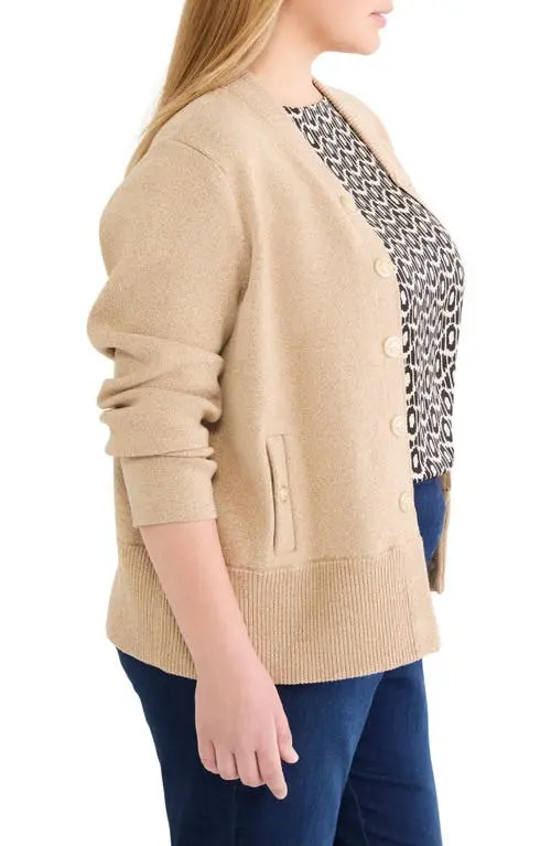 NIC+ZOE Knit Bomber Jacket - Jute
