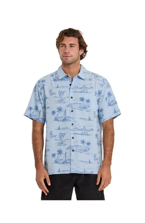 Quiksilver Sail Away Wm Ss Short Sleeve Shirt - Skyway