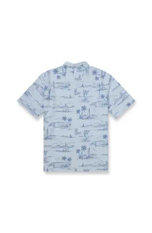 QUIKSILVER WATERMAN Sail Away Wm Ss Short Sleeve Shirt - Skyway