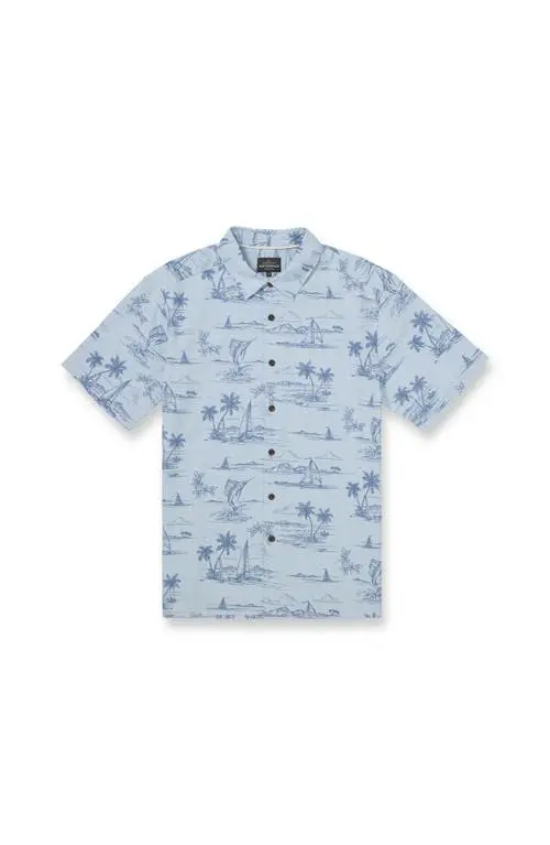 QUIKSILVER WATERMAN Sail Away Wm Ss Short Sleeve Shirt - Skyway